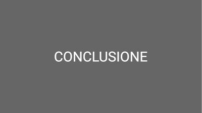 Conclusione: - Italia Allegra